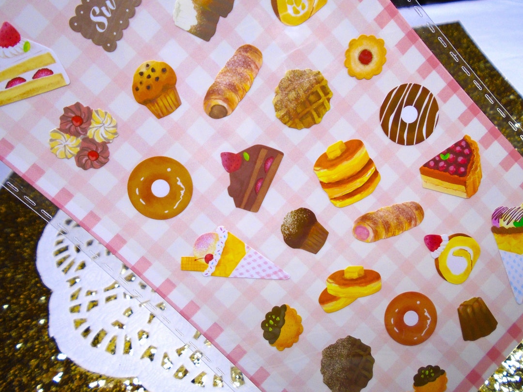 Daiso Bread Stickers Sticker Sheet Scrapbooking, Tags, Party, Cell ...
