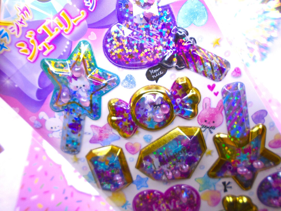 3D Kawaii Bubble Shaker Sticker Sheet for Snail Mail Cards - Etsy