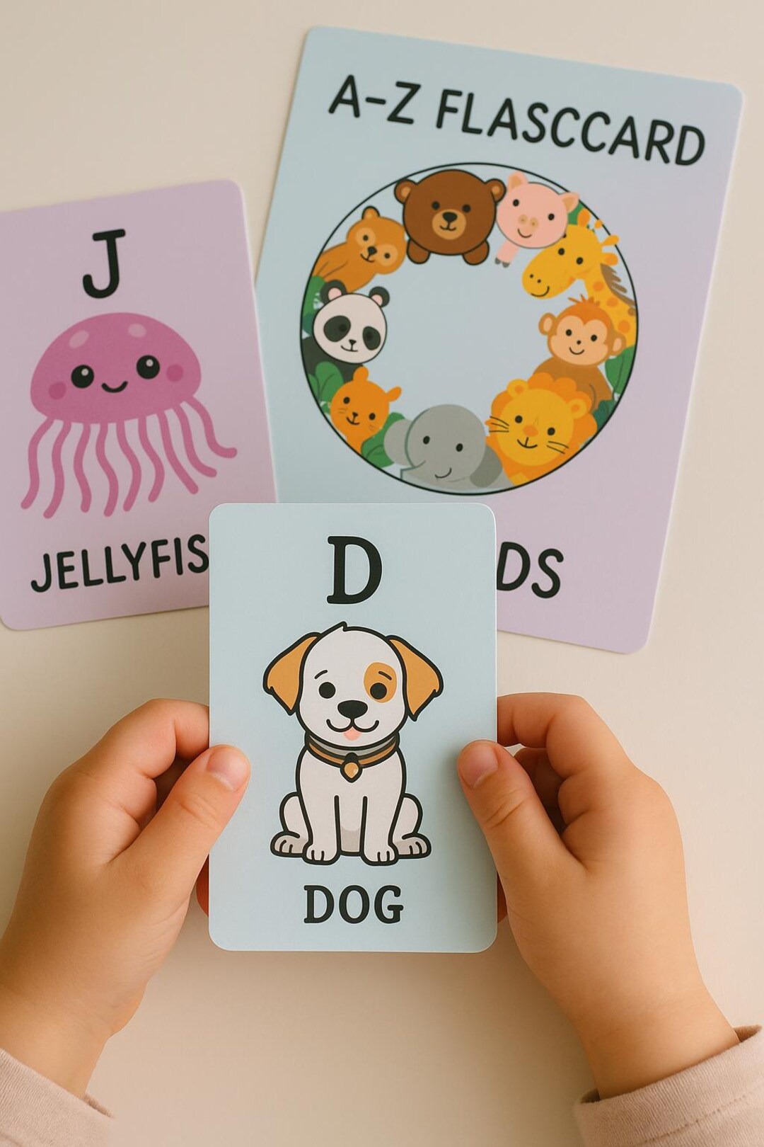 Animal Alphabet Flashcards – Uppercase A-Z | Printable Educational ...