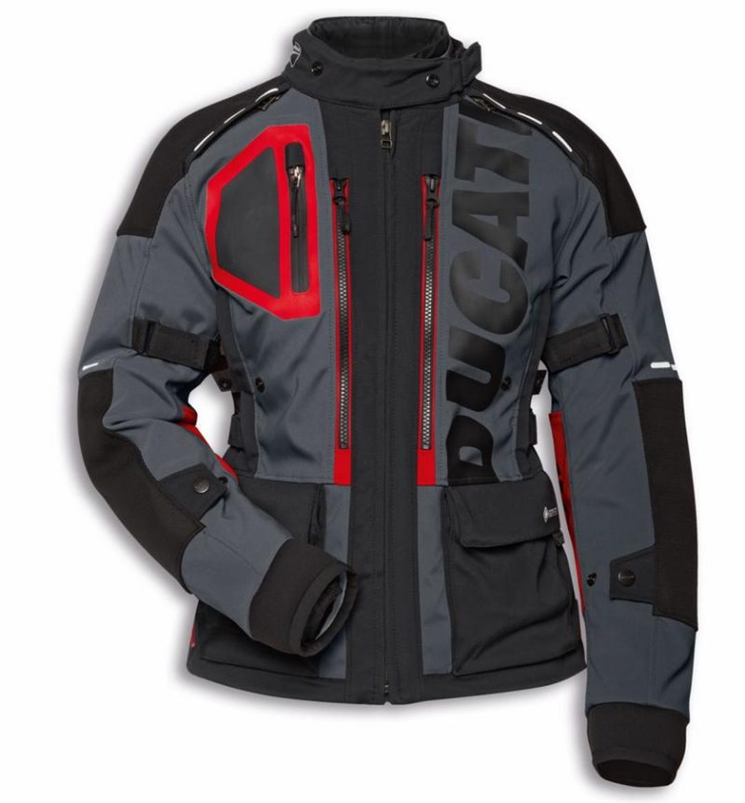 Ducati Textile Motorcycle Jacket Women | Waterproof Fabric Riding Gear ...