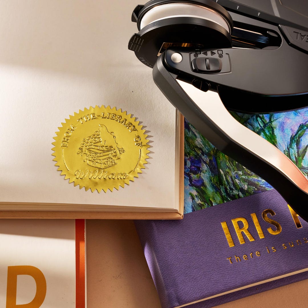 Personalized Book Stamp | Custom Library Embosser, Ex Libris - Etsy