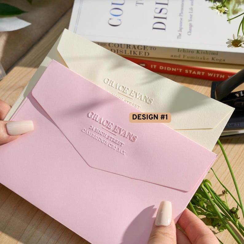 Custom Address Embosser – Personalized Stationery, Wedding Gift - Etsy