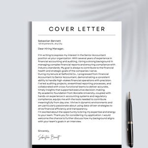 ATS Resume Template, Cover Letter, Minimalist CV (digital Download) - Etsy