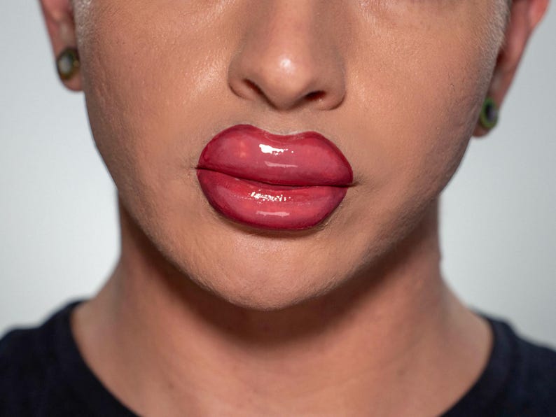 Big Lips Silicone Prosthetic: Botched SFX Cosplay / Halloween Plastic ...