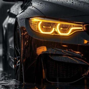BMW Custom LED Car Poster | Neon Backlit Automotive Wall Art | Gift for ...