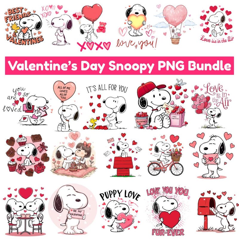 Snoopy Valentines Day Cards - Etsy