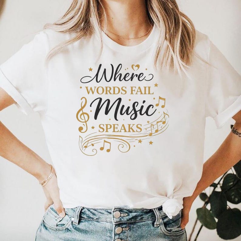 Music Lover Quote PNG Bundle, Trendy Song Designs, Headphones Clipart ...