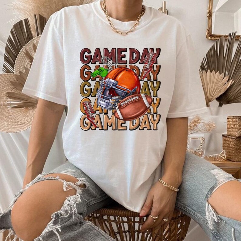 Game Day Football PNG Clipart Bundle, Sports Graphics (digital Download ...