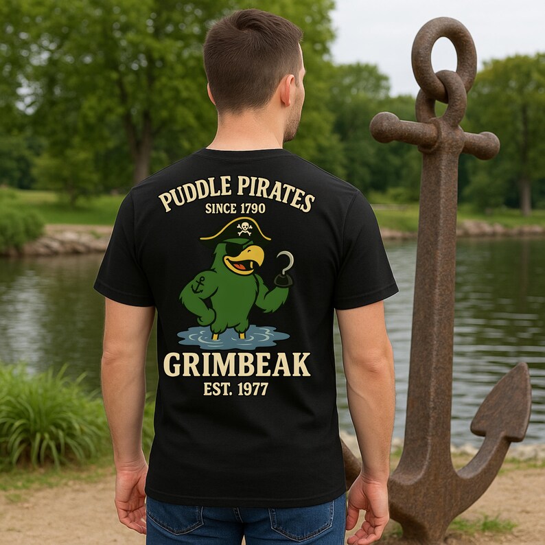 Puddle Pirates – Grimbeak Est. 1977 Funny Coast Guard Tee - Etsy