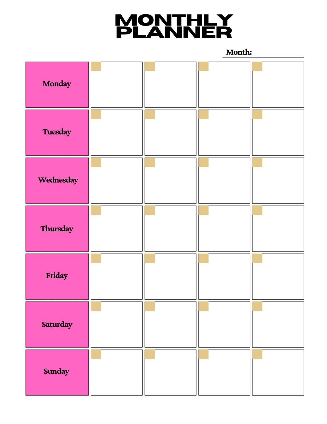 Digital Girl Boss Planner 2025, PDF File, Printable, Goodnotes ...
