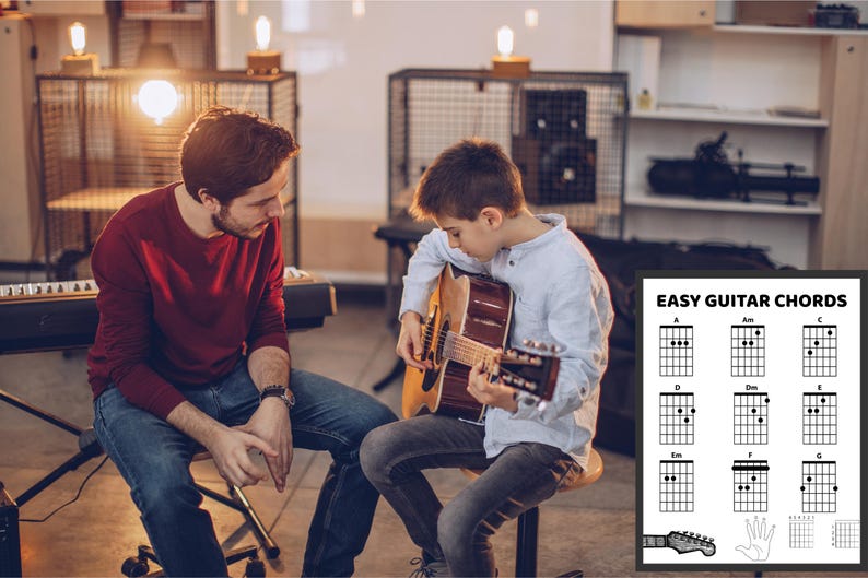 Printable Guitar Chord Chart – A4 (pdf)" - Etsy