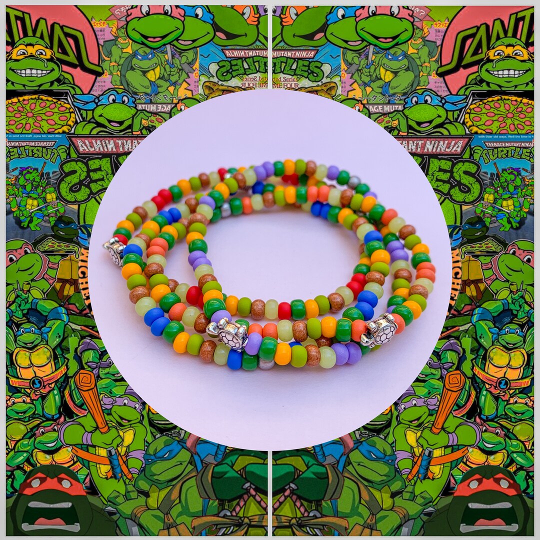 Teenage Mutant Ninja Turtle Inspired Beaded Bracelets - TMNT -turtle ...