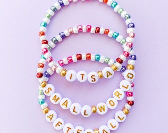 Its A Small World After All Beaded Bracelets - Etsy