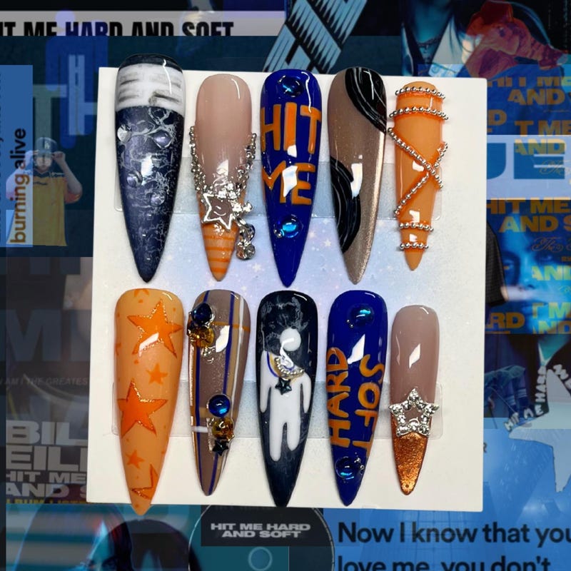 Billie Eilish Nails - Etsy