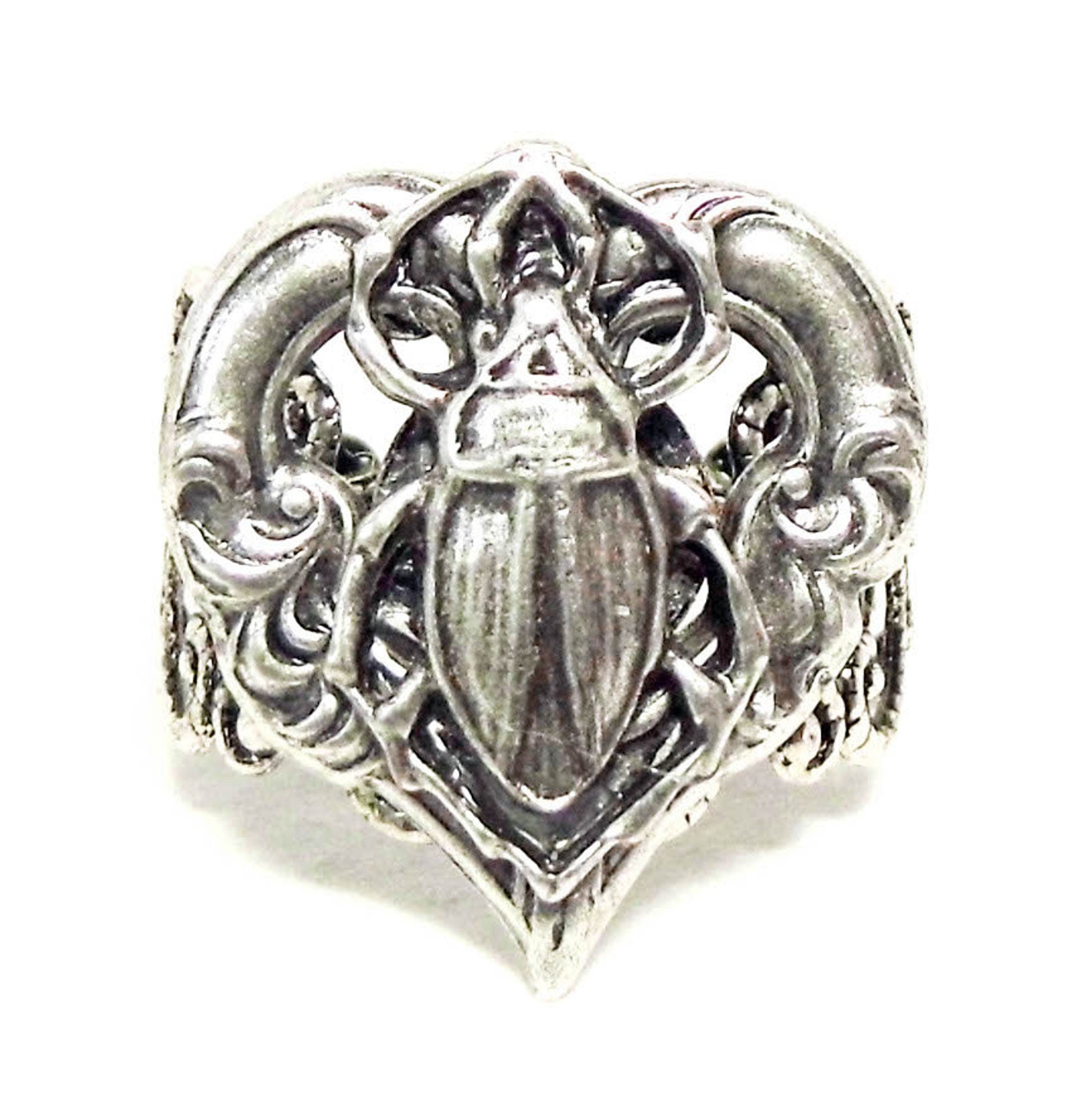 Art Nouveau Silver Scarab Ring Art Nouveau Ring Silver | Etsy