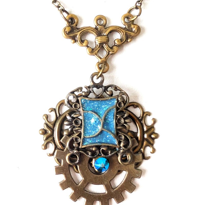 Clockwork Necklace - Etsy