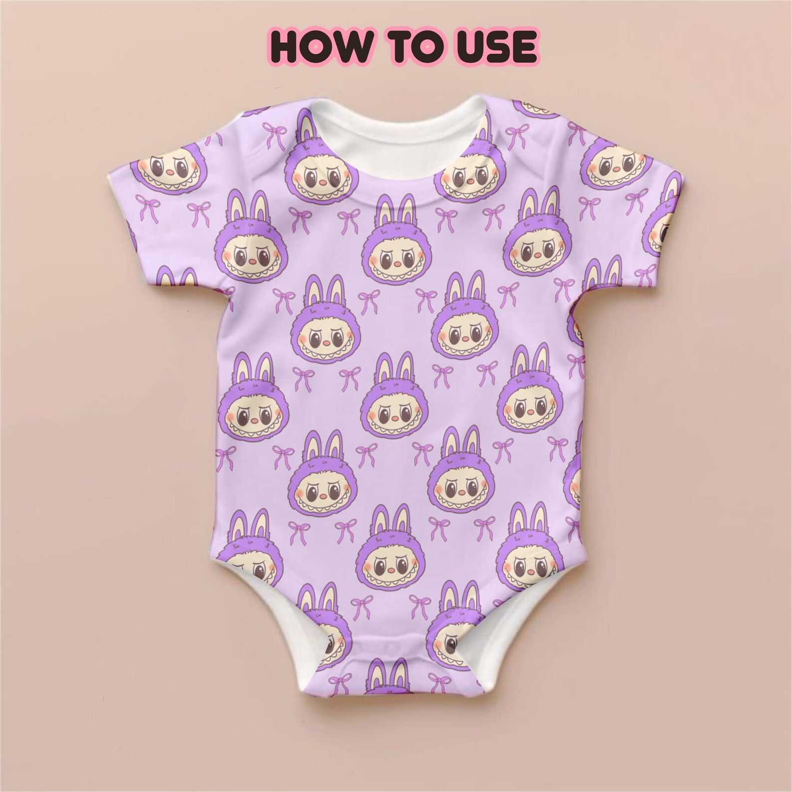 Cute Labubu Seamless Pattern Pack PNG | Seamless Kawaii Cartoon ...