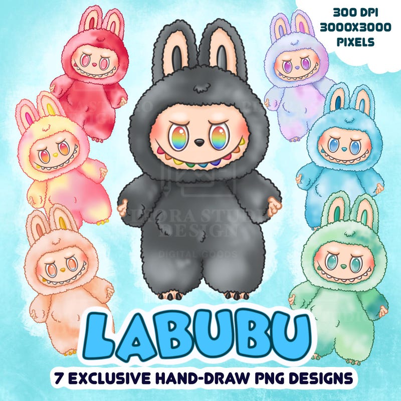 Labubu Png Transparent - Etsy