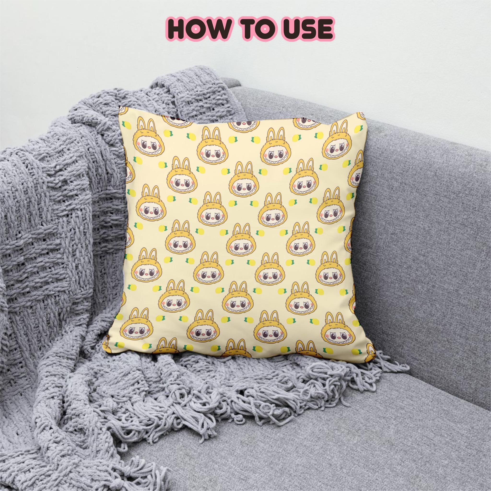 Cute Labubu Seamless Pattern Pack PNG | Seamless Kawaii Cartoon ...