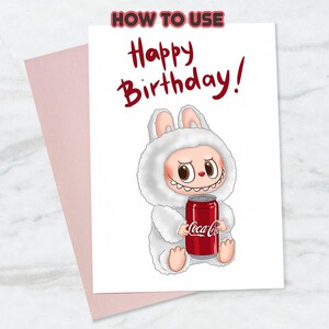 Labubu With Cola Clipart | Labubu Coca Cola PNG | Kawaii Labubu ...