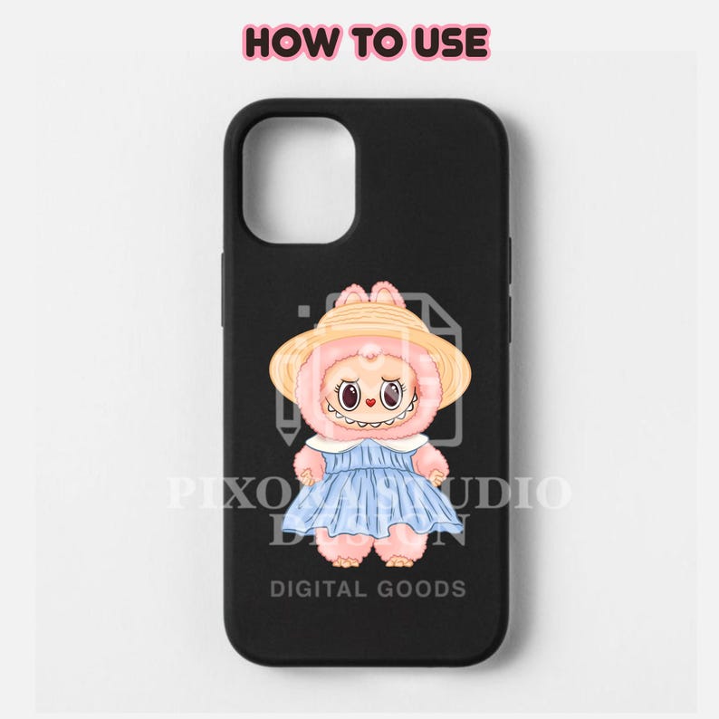 Labubu Mokoko Clipart | Labubu PNG | Commercial Use | Sublimation ...