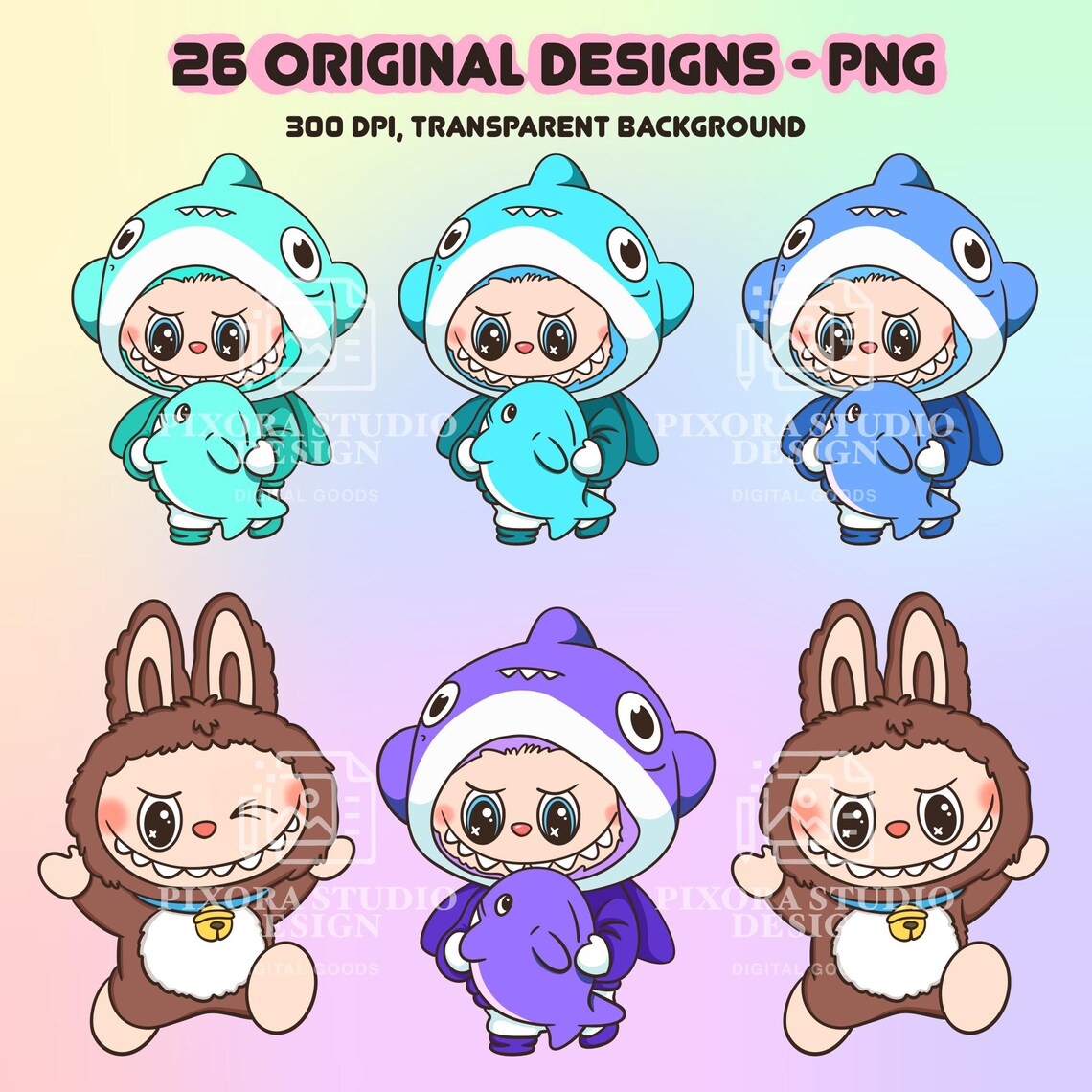 26 Labubu Clipart Digital Download Pack | Original Labubu Design ...