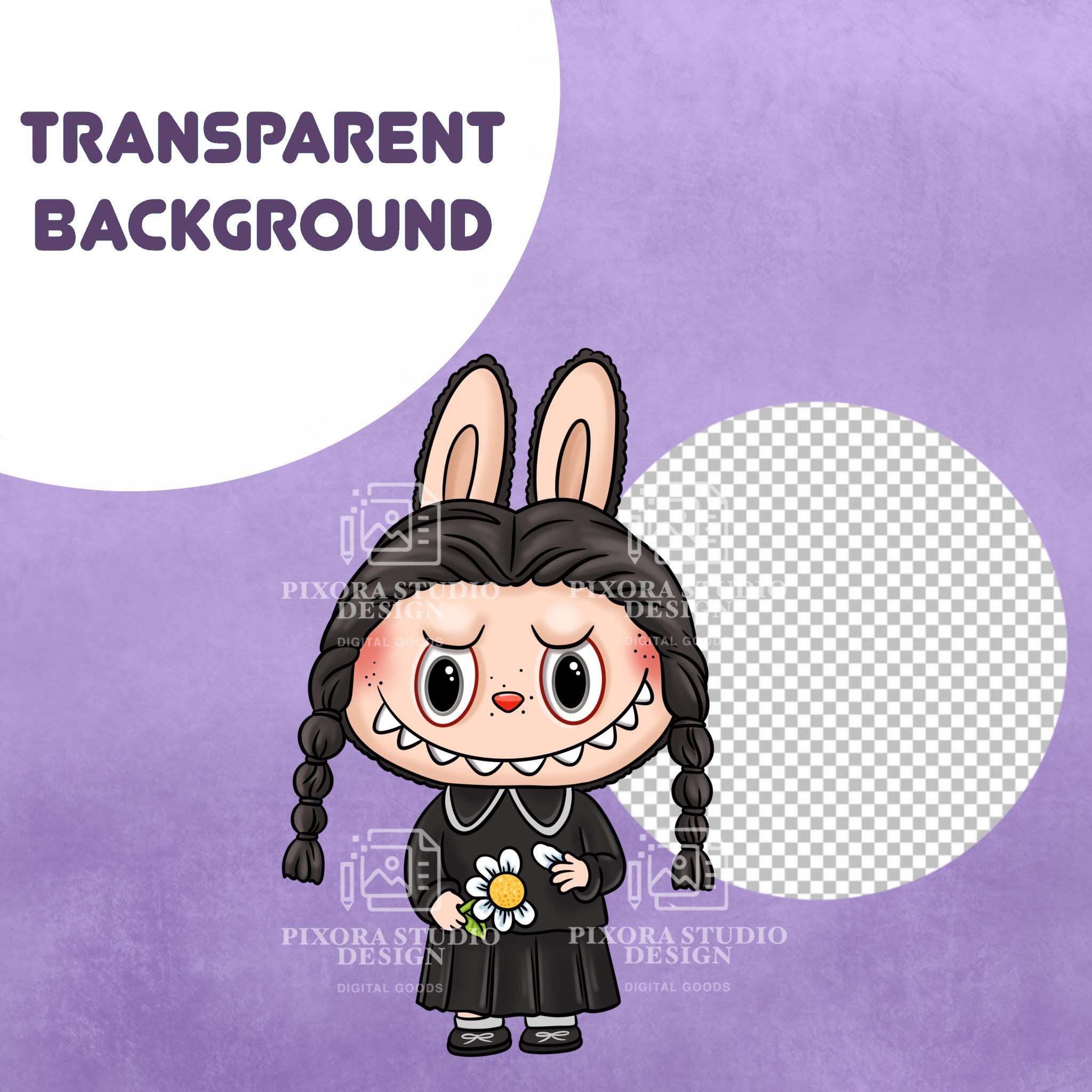 Labubu Halloween Clipart Bundle | Kawaii Illustrations | Cute Labubu ...