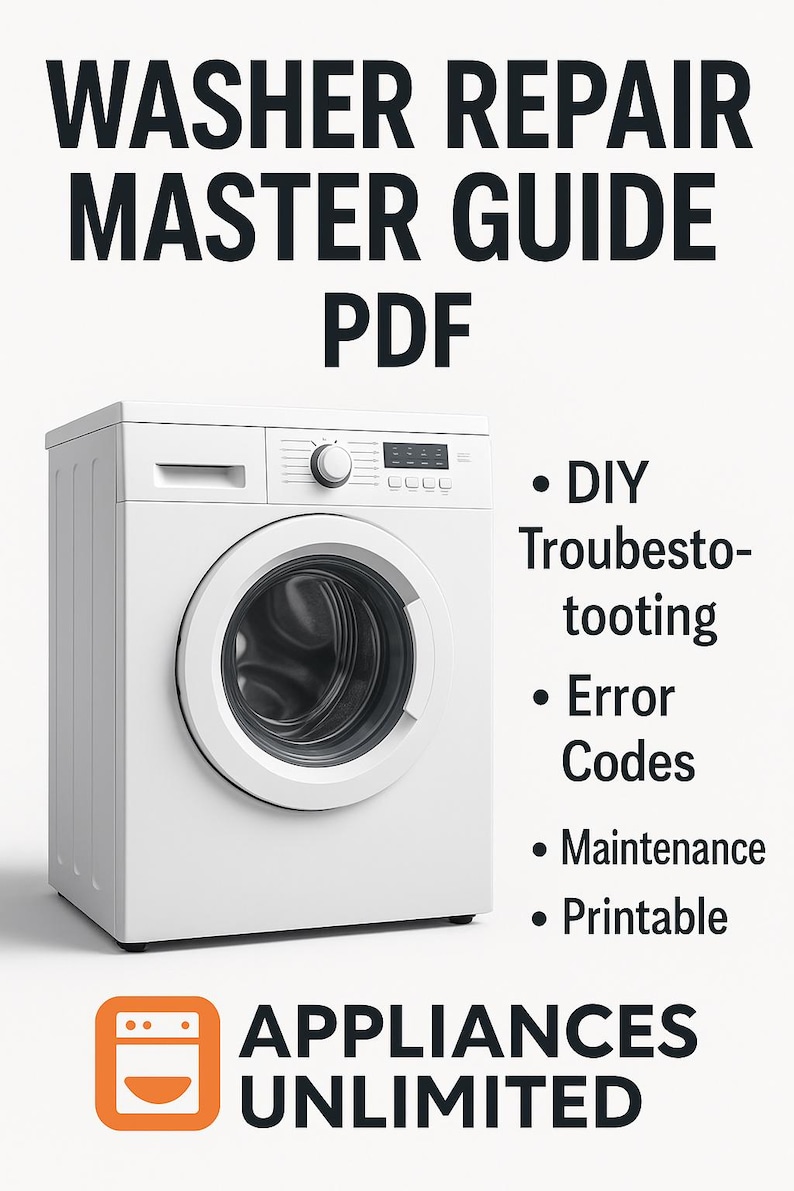 Washer Repair Guide PDF | DIY Troubleshooting, Error Codes ...