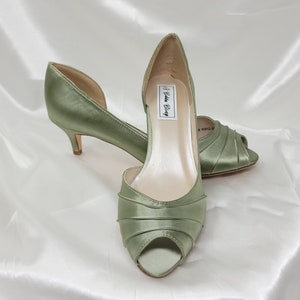 Sage Green Wedding Shoes Sage Green Bridal Shoes Sage Green Bridesmaid ...
