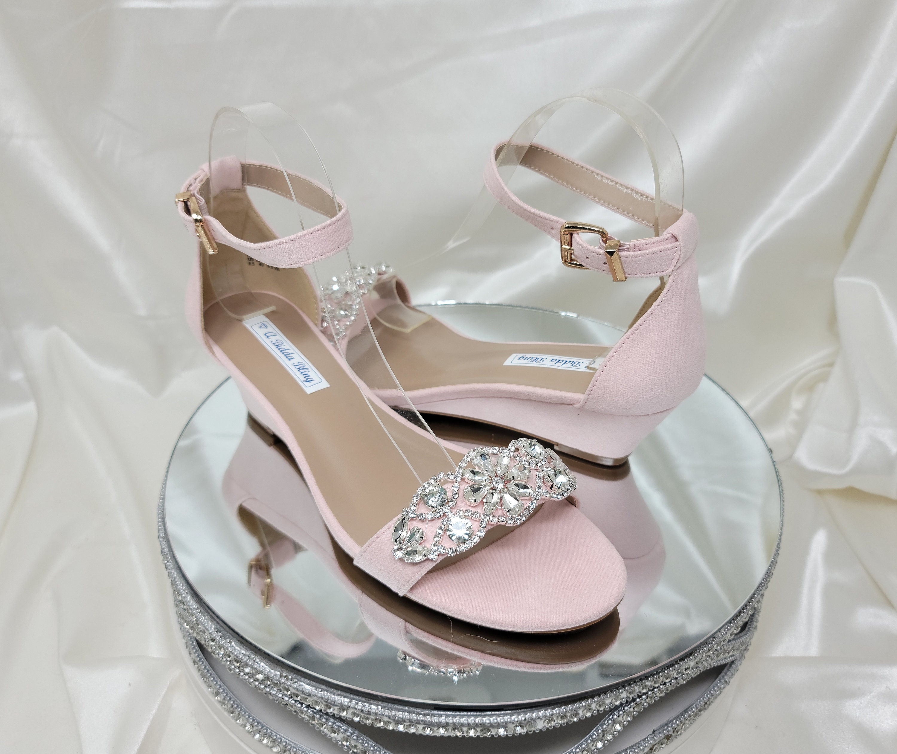 Light Pink Wedge Shoes