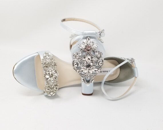 Platinum Rhinestone Shoes
