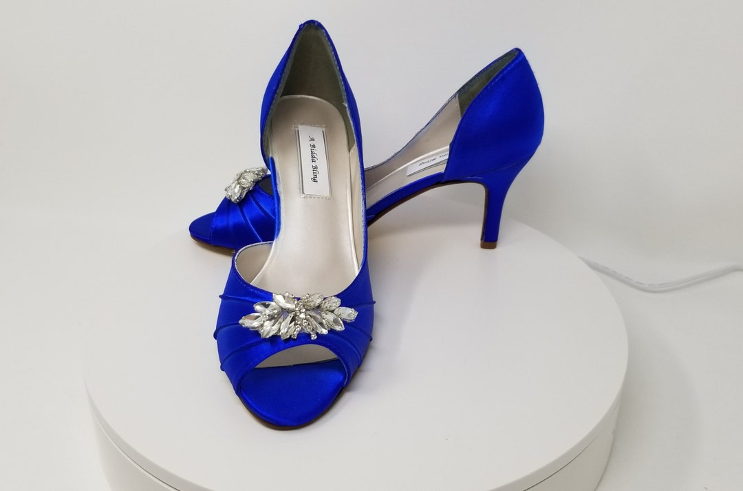 Wedding Shoes Blue Bridal Shoes Blue Wedding Shoes With Beautiful ...