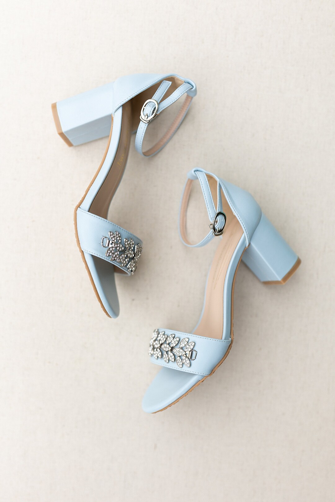 Baby Blue Wedding Shoes Crystal Design Blue Bridal Shoes Blue Bridal ...