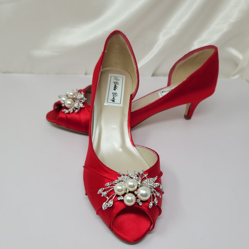 Red Bridal Shoes - Etsy