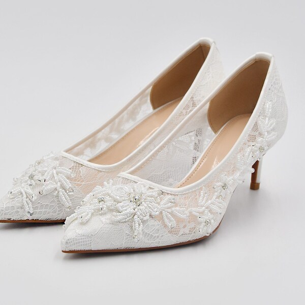 Lace Bridal Heels - Etsy