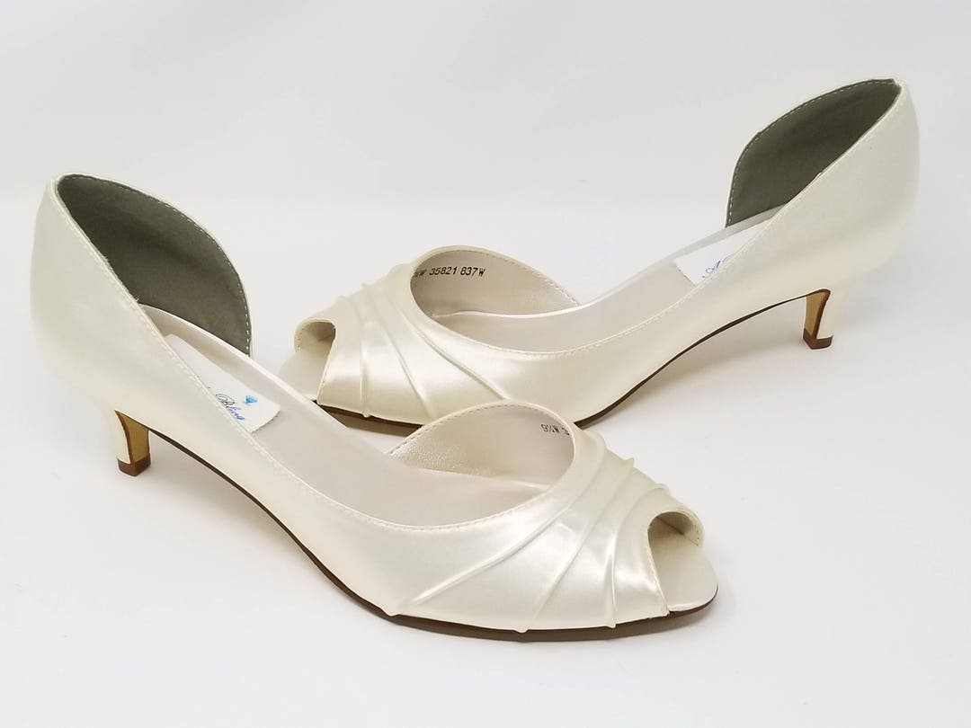 Ivory Wedding Shoes Ivory Bridal Shoes Ivory Kitten Heels Additional ...