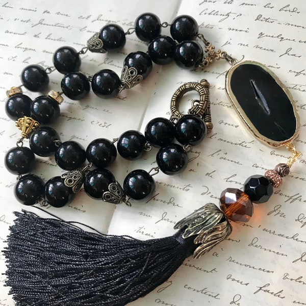 Tassel Necklace Etsy