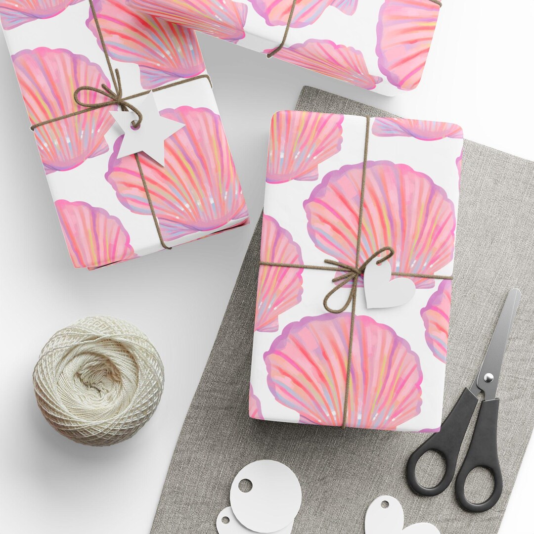 Seashell Wrapping Paper - Etsy