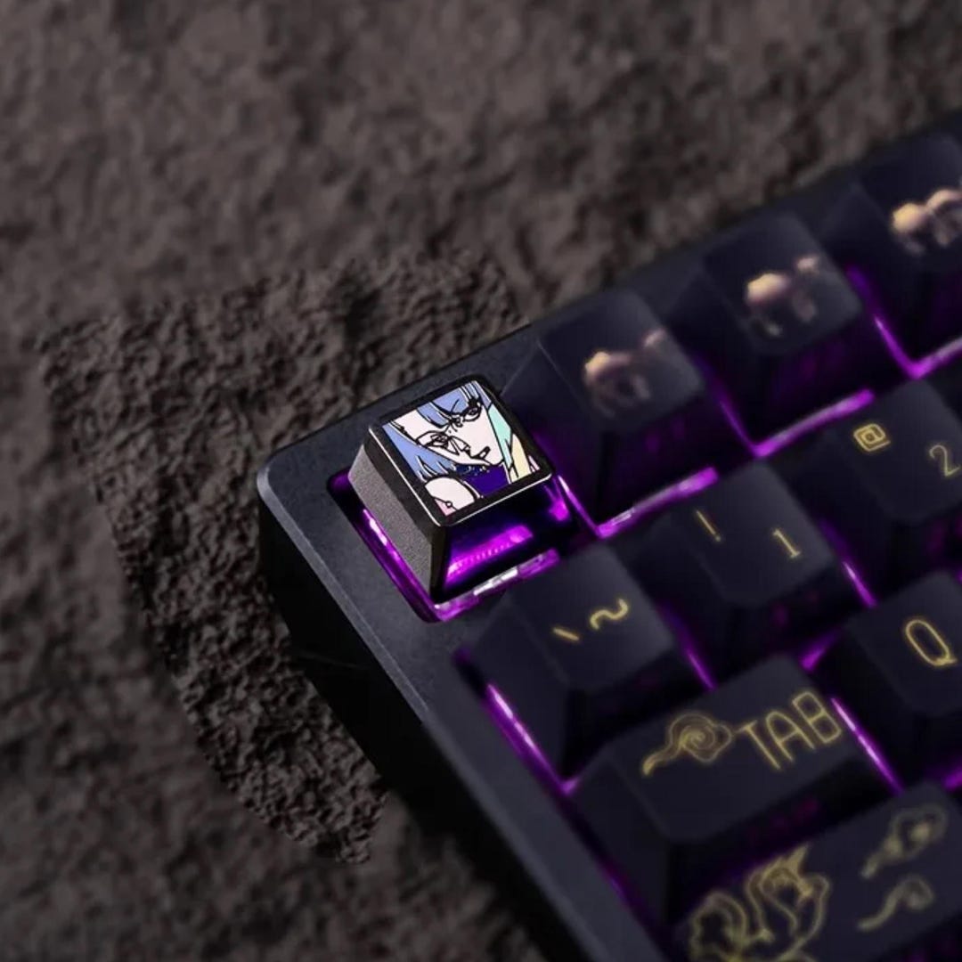 Cyberpunk Artisan Keycaps – Metal Custom ESC and SHIFT Keycap for ...