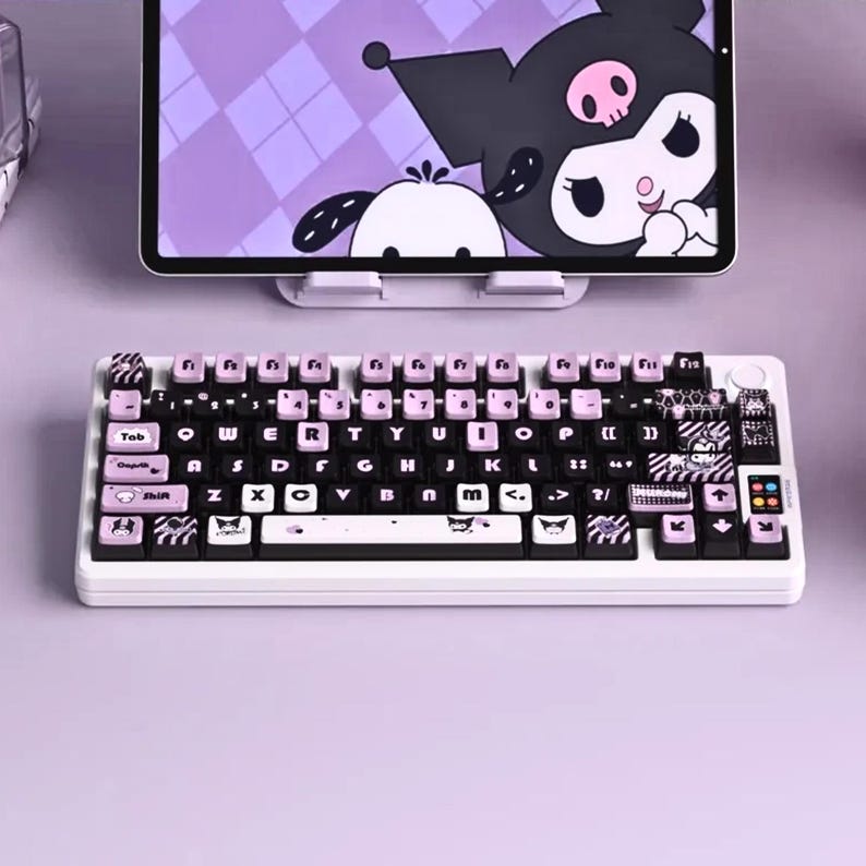 Cute Kuromi PBT Keycaps Custom Set – XDA Profile for Mechanical ...