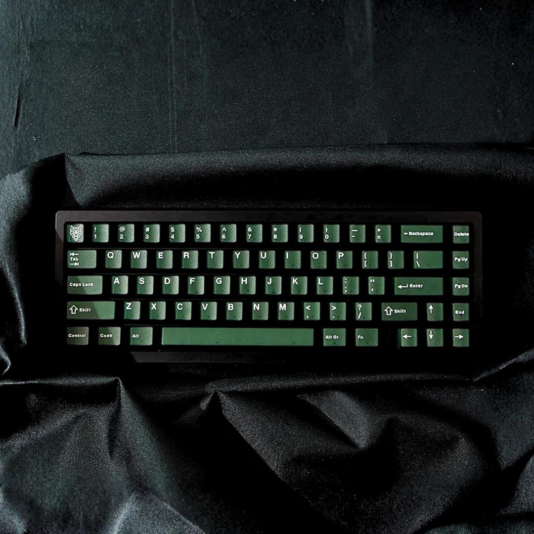 Emerald Keycaps Set – Dark Green PBT SA Profile for Mechanical Keyboard ...