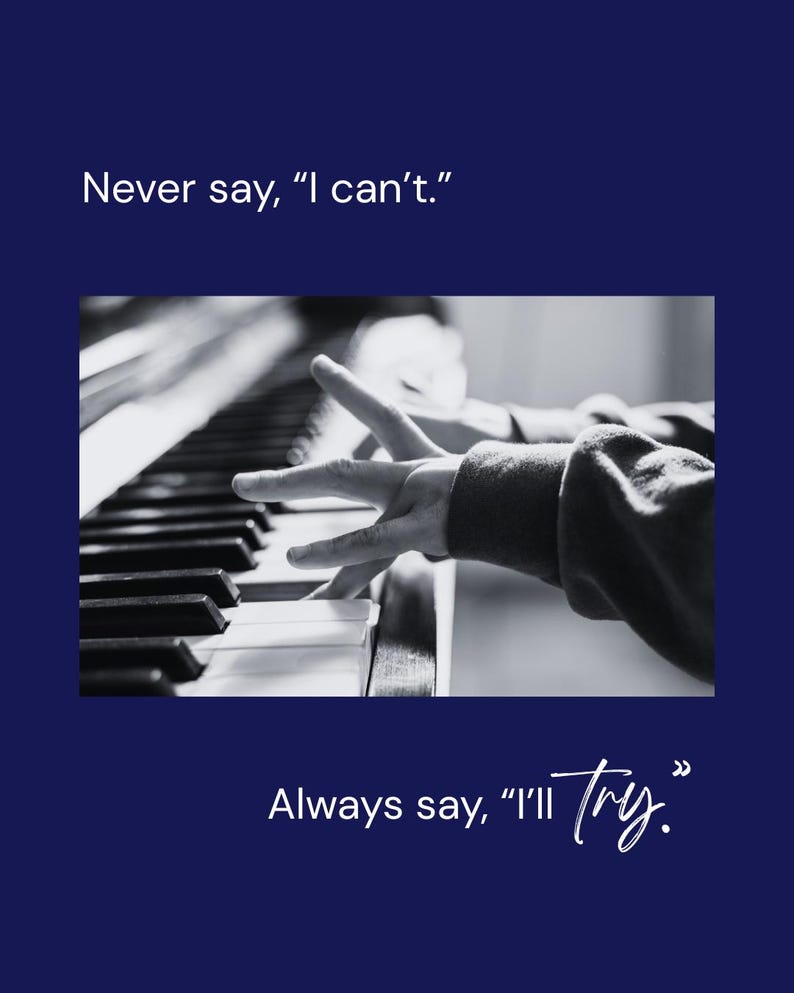 Growth Mindset Music Poster Wall Art for Music Classrooms and Studios ...