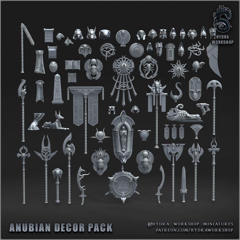 Anubian Kitbash Pack 28mm Scale - Etsy UK
