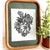 Botanical Human Heart Block Print With Passiflora and Monarch ...