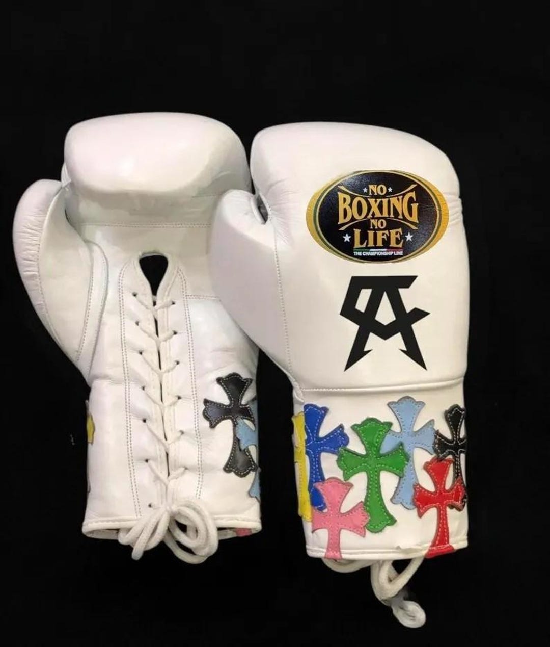 No Boxing No Life Lace-up Boxing Gloves, Customized Boxing Gloves ...