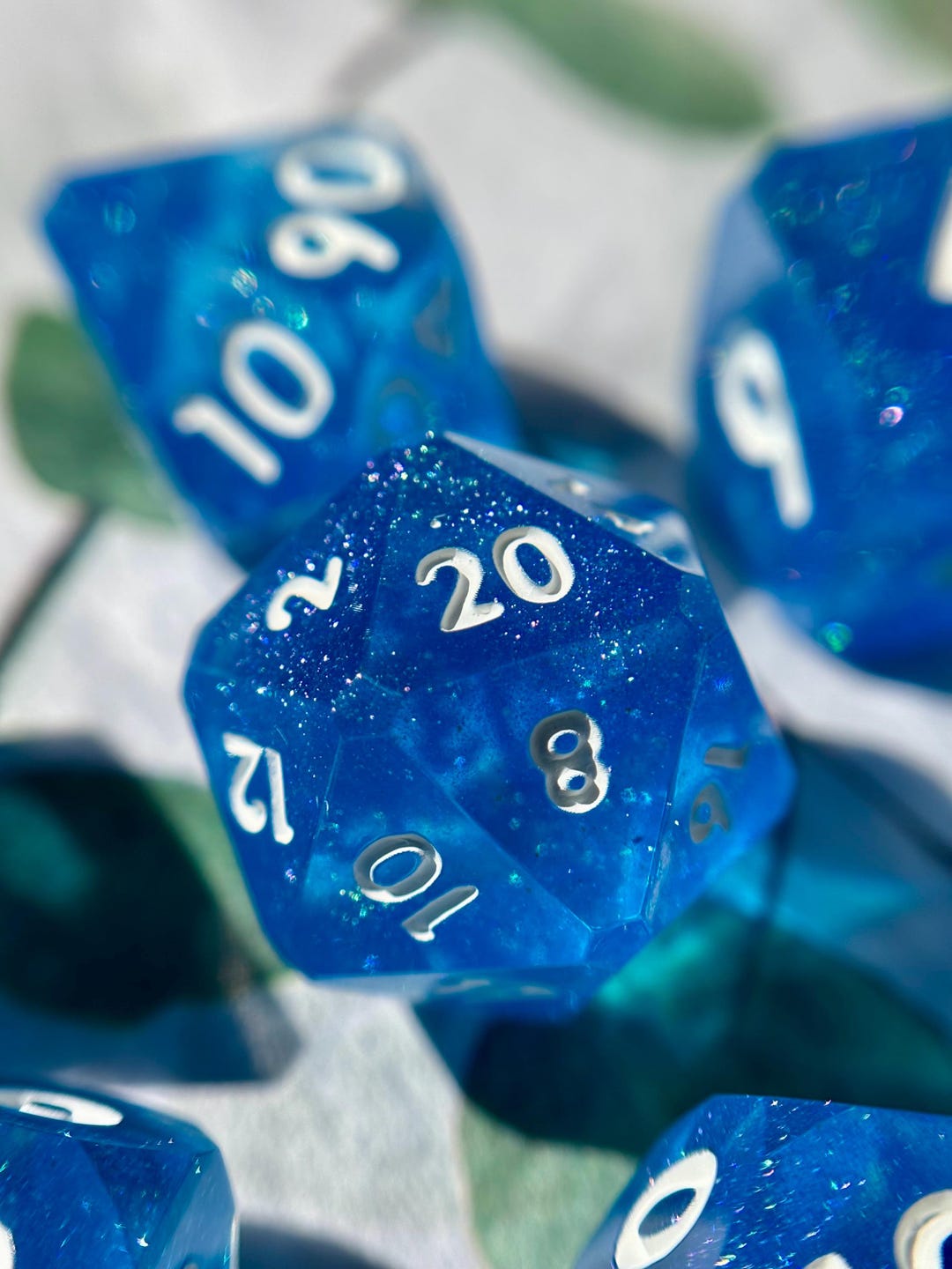 Sparkling Royal Blue (b-grade) - Sharp Edge Beveled Dice - Polyhedral ...