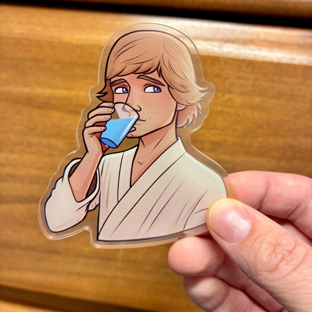 Luke Skywalker Blue Milk- A New Hope Acrylic Pin - Etsy