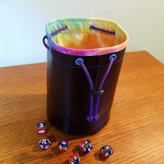 Medium Dice Bag Tie-Dye Rainbow Pride Pathfinder DnD | Etsy