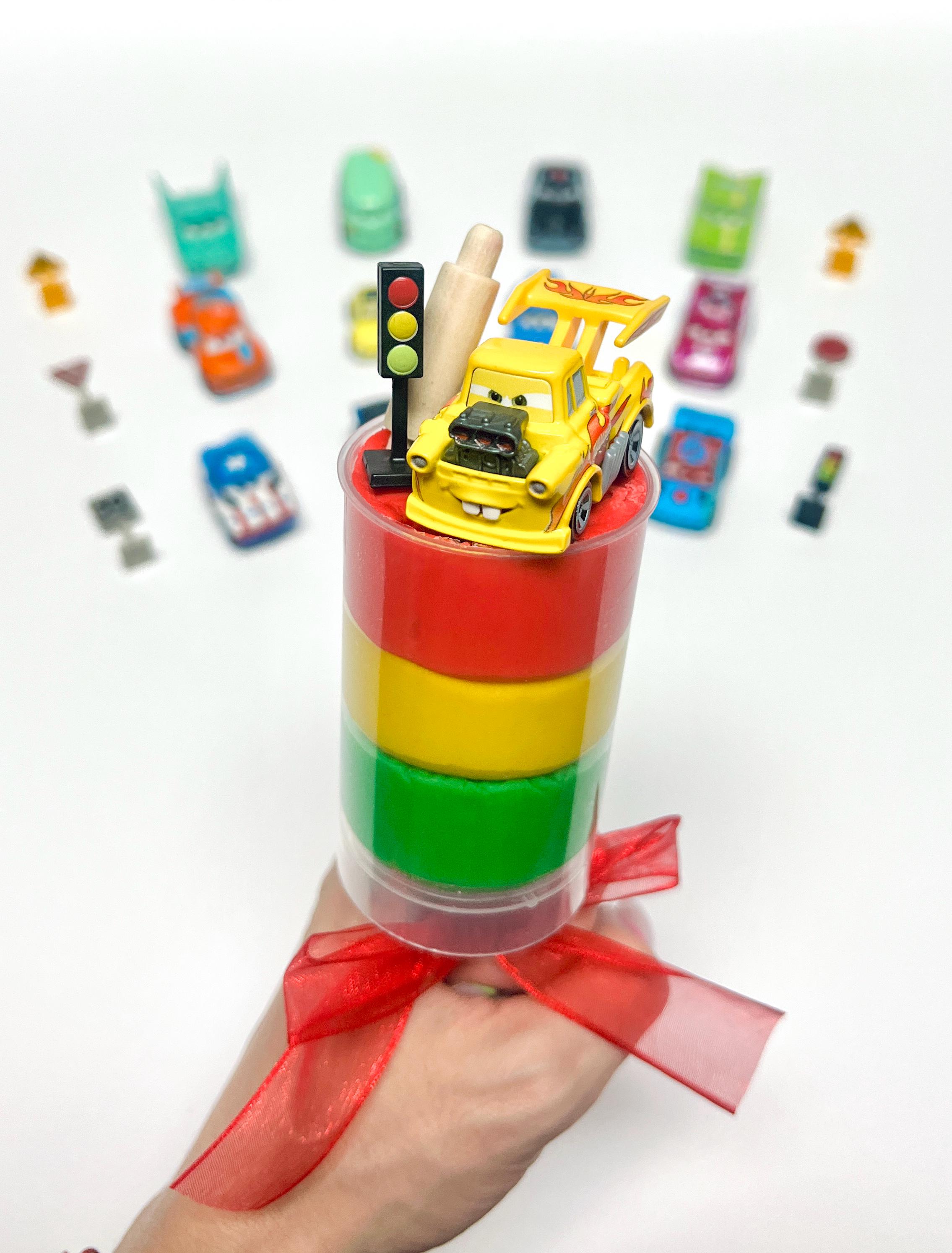 Cars Play Dough Party Favor: Lightning Mcqueen Sensory Kit - Etsy