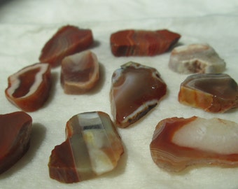 Preform Star Light Root Beer Banded Brazil Agate Cab Slab | Etsy